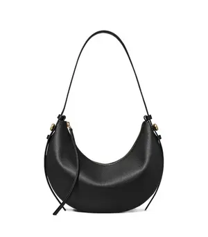 Tory Burch Romy Half Moon Shoulder Bag - Black
