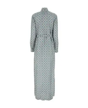 Prada Geometric Print Shirt Dress