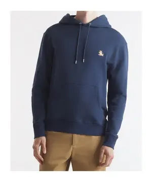 Maison Kitsuné Bold Fox Head Patch Drawstring Hoodie