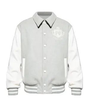 Balmain Varsity Jacket With Snap Button Fastening
