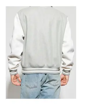 Balmain Varsity Jacket With Snap Button Fastening