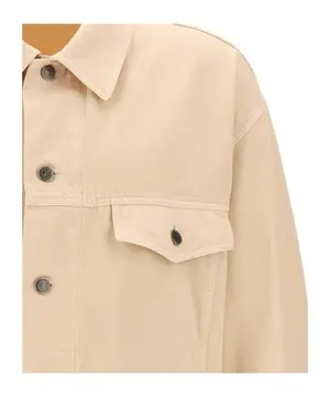 A.p.c. Elvis Buttoned Denim Jacket - Nude