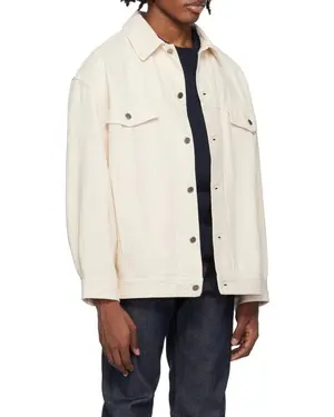 A.p.c. Elvis Buttoned Denim Jacket - Nude