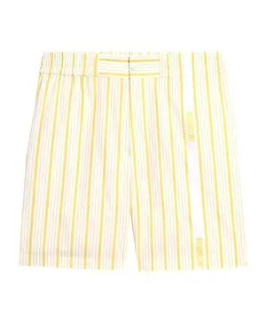 Jacquemus The Aloe" Striped Shorts - White