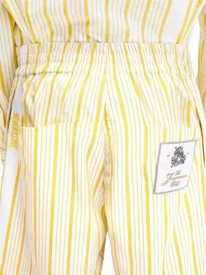 Jacquemus The Aloe" Striped Shorts - White