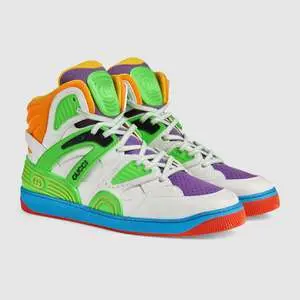 Gucci Panelled High Top Sneakers - Multicolor