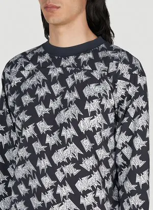 ERL Logo-print Straight Hem T-shirt - Gray