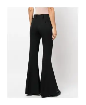 Prada Logo-plaque Cropped Tailored Trousers