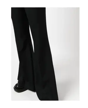 Prada Logo-plaque Cropped Tailored Trousers