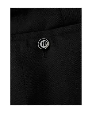 Prada Logo-plaque Cropped Tailored Trousers