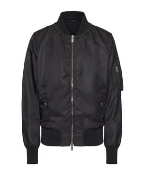Valentino Garavani Studded Zip-up Bomber Jacket