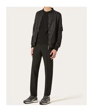 Valentino Garavani Studded Zip-up Bomber Jacket