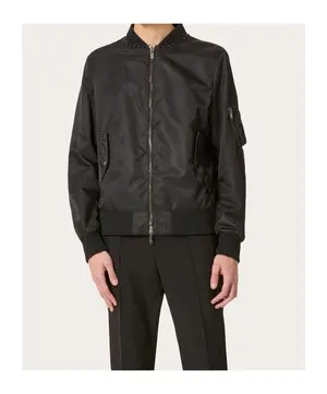 Valentino Garavani Studded Zip-up Bomber Jacket