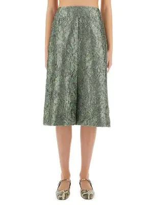 Dries Van Noten Front-slit Creased Mini Skirt - Raf