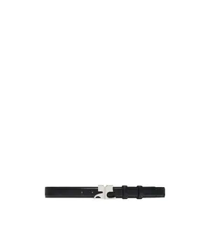 COURREGES Ac Plaque Buckle Belt - Black
