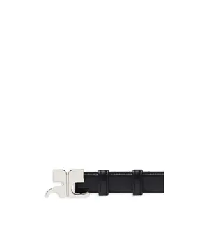 COURREGES Ac Plaque Buckle Belt - Black