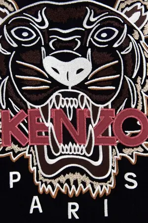Kenzo Tiger Embroidered Sweater Dress
