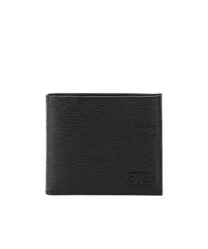 FERRAGAMO Gancini Wallet - Black