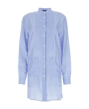 Prada Striped Long Sleeve Shirt Dress