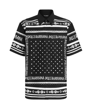 Dolce & Gabbana Dolce Gabbana Logo Printed Short-sleeved Shirt