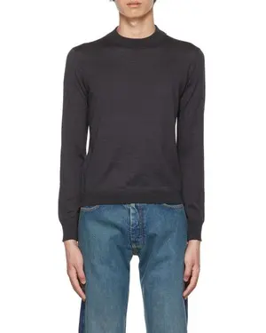 MAISON MARGIELA Wool Pullover With Contrast Stitching