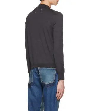 MAISON MARGIELA Wool Pullover With Contrast Stitching