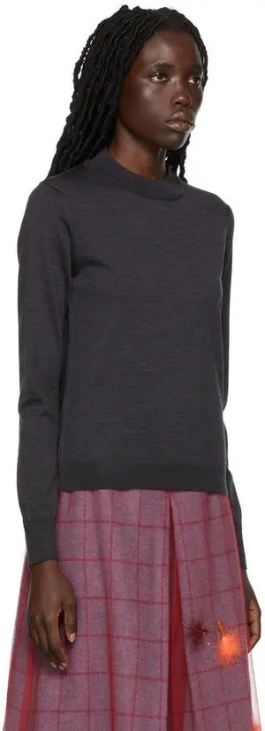 MAISON MARGIELA Wool Pullover With Contrast Stitching