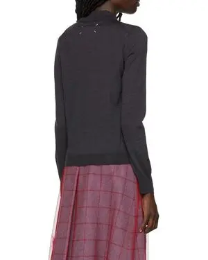 MAISON MARGIELA Wool Pullover With Contrast Stitching
