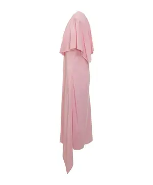 Stella McCartney Draped V-neck Midi Dress - Pink