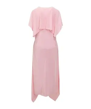 Stella McCartney Draped V-neck Midi Dress - Pink