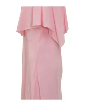 Stella McCartney Draped V-neck Midi Dress - Pink