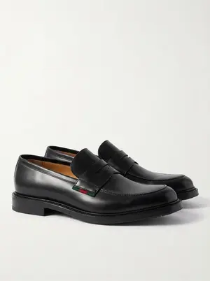 Gucci Web Slip-on Loafers