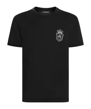 Dolce & Gabbana Dolce Gabbana Logo Patch Crewneck T-shirt