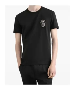Dolce & Gabbana Dolce Gabbana Logo Patch Crewneck T-shirt