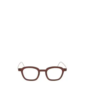 LINDBERG 6587 Square Frame Eyeglasses - Red