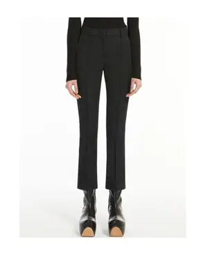Sportmax Tailored Stretch Cotton Pants - Black