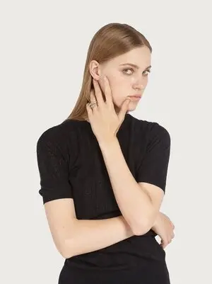FERRAGAMO Twisted Gemstone Ring - Yellow