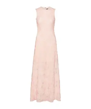 ROTATE BY BIRGER CHRISTENSEN Sleeveless Jacquard Crewneck Maxi Dress - No