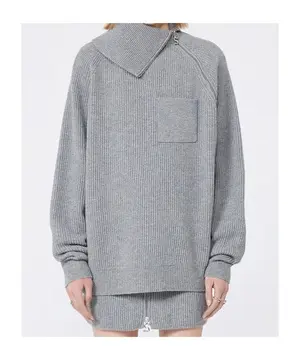 Sportmax Salpa Loose Fit Knitted Jumper With Zipper Detail