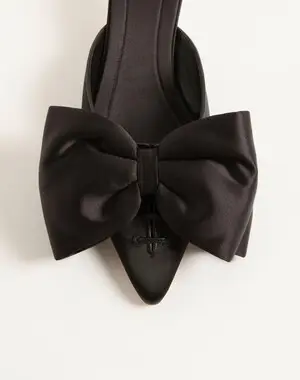 Valentino Garavani Yolande" Bow Detailed Slingback Mules