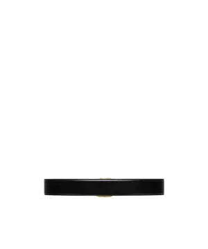 Gucci Double G Logo Plaque Belt - Black
