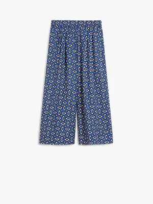 Max Mara All-over Patterned Wide Leg Pants