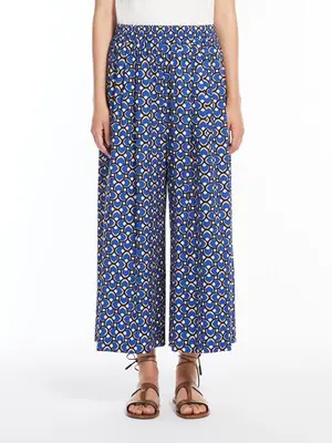 Max Mara All-over Patterned Wide Leg Pants