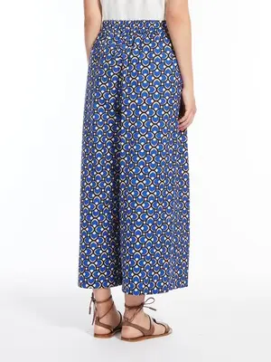 Max Mara All-over Patterned Wide Leg Pants