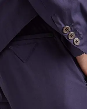 Prada Logo Patch Straight-leg Trousers