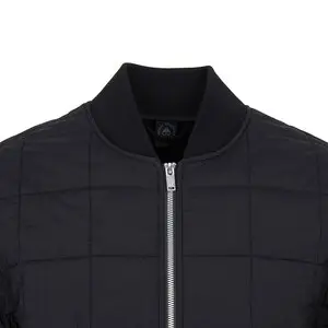 Moose Knuckles Quilted Long Sleeve Zip-up Jacket