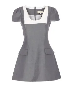 SHUSHU/TONG Scalloped Mini Dress