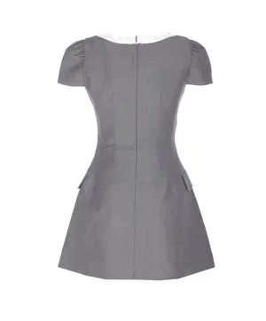 SHUSHU/TONG Scalloped Mini Dress