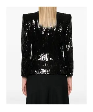 Balmain Sequined Lapel Blazer