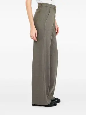Liu Jo Belted Wide Leg Tailored Trousers - Gray